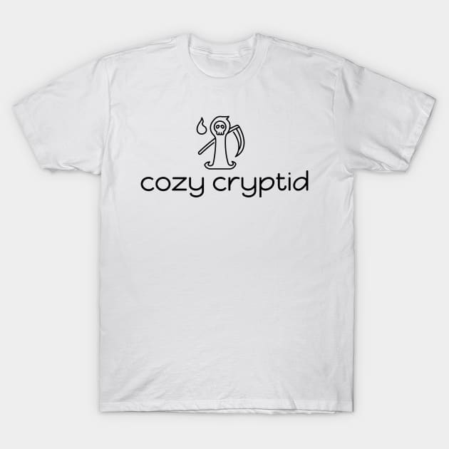 Cozy Cryptid Logo Black - Podcast - T-Shirt | TeePublic